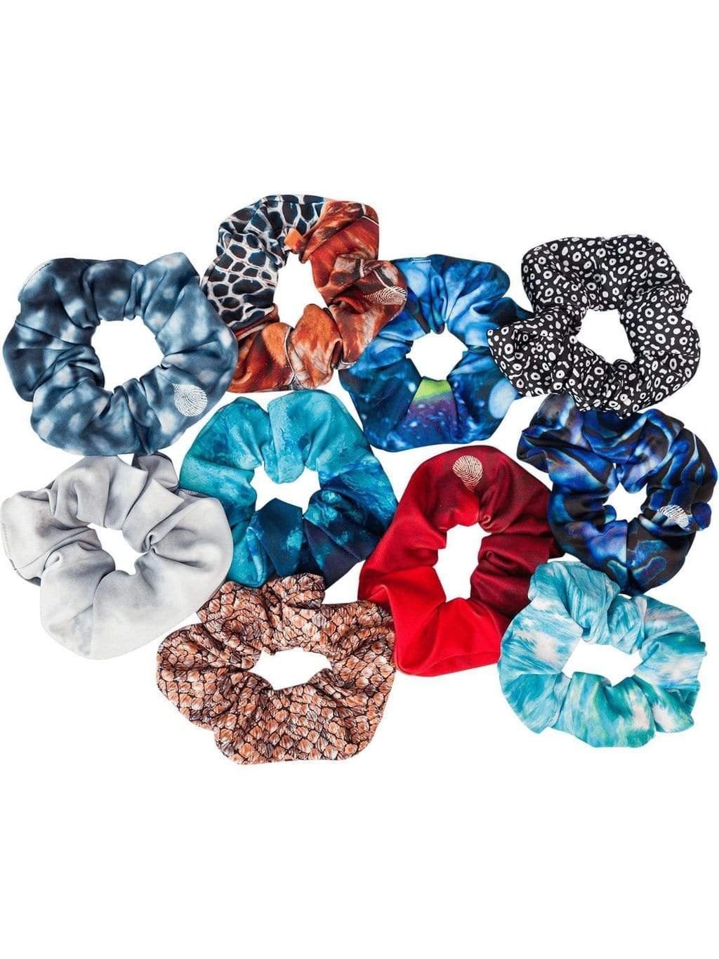 Recycled Scrunchie Made From Pre-Consumer Waste/ Scrap Material - Waterlust